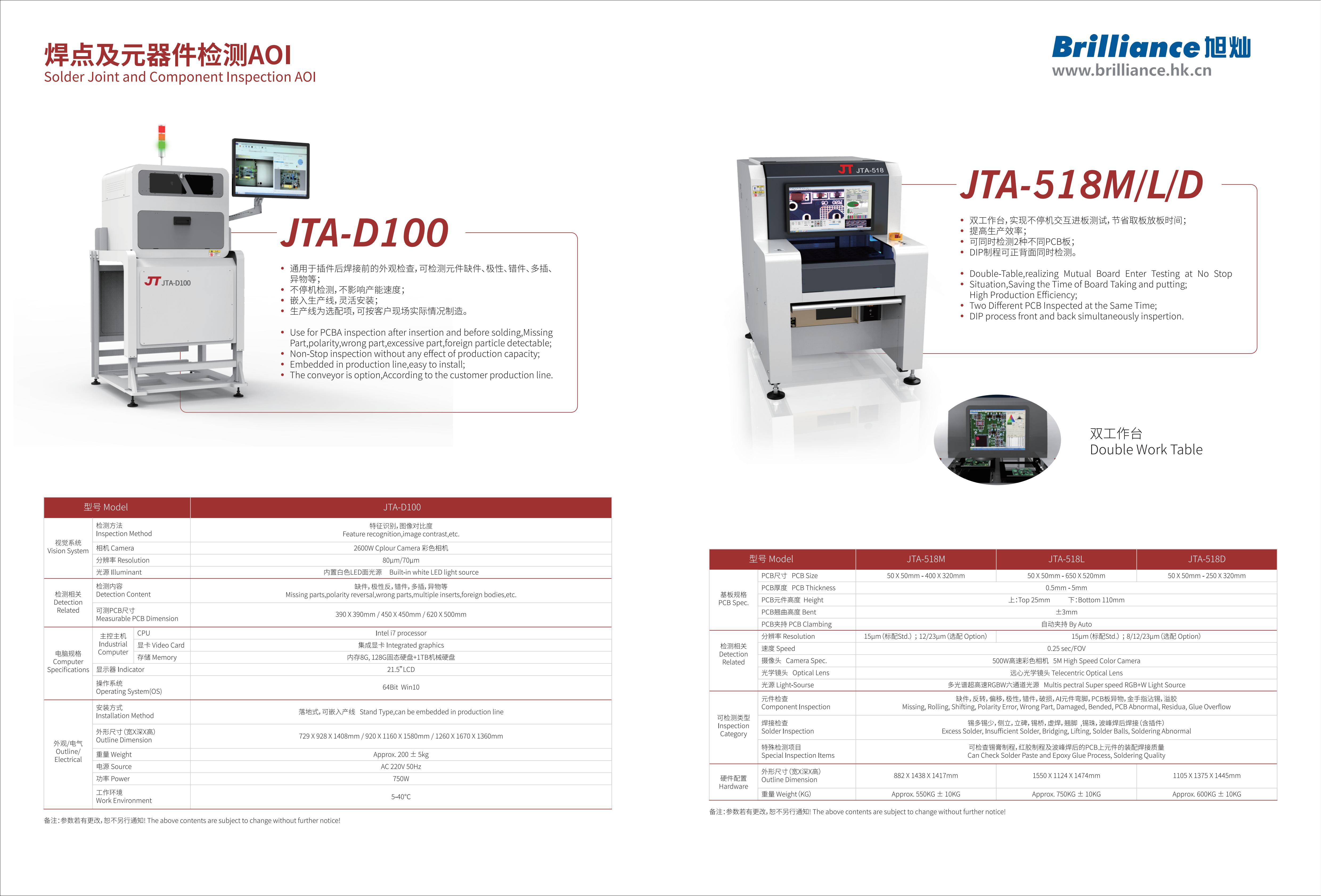 DIP AOI JTA-D100 - 网站